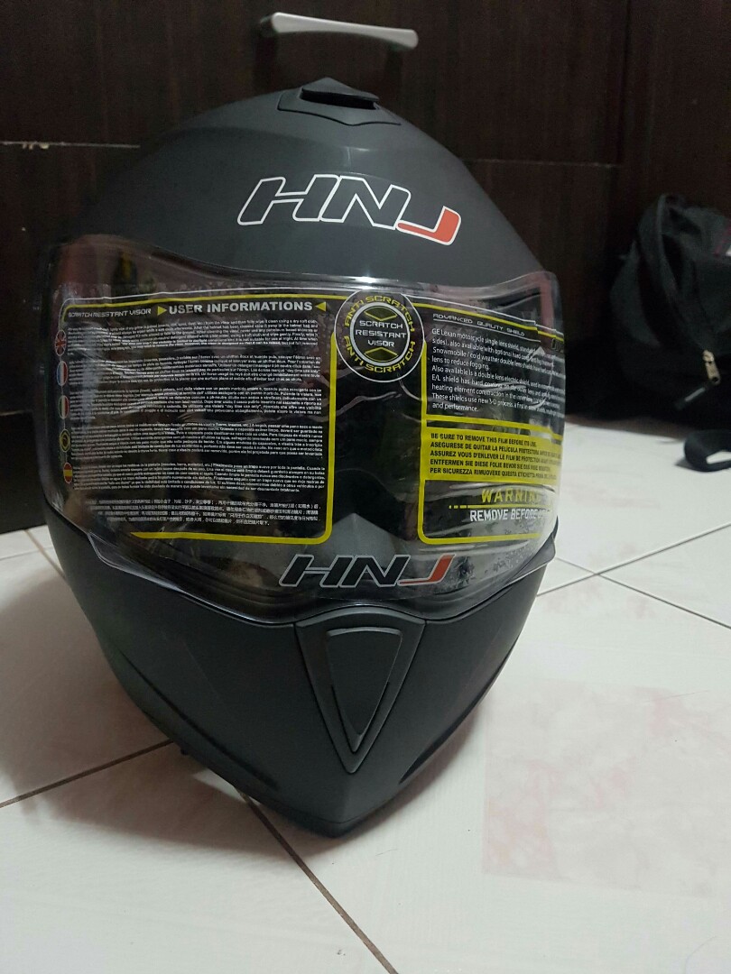 HNJ modular dual visor helmet v2, Motorbikes on Carousell