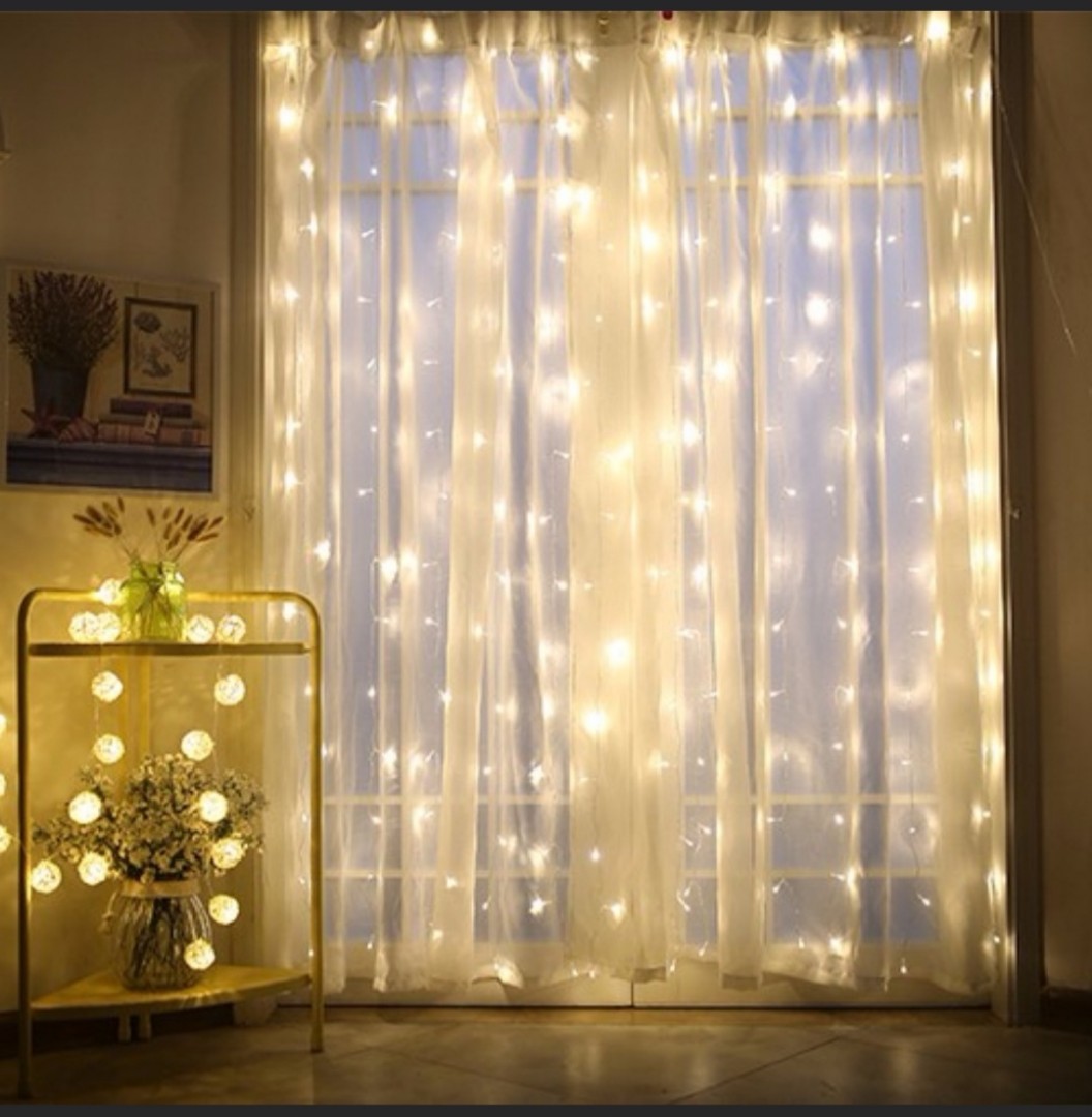 LED Fairy Lights (Curtain), Furniture & Home Living, Lighting & Fans ...
