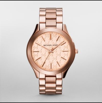 Michael Kors Slim Runway Rose Gold, Women's Fashion, Watches ...