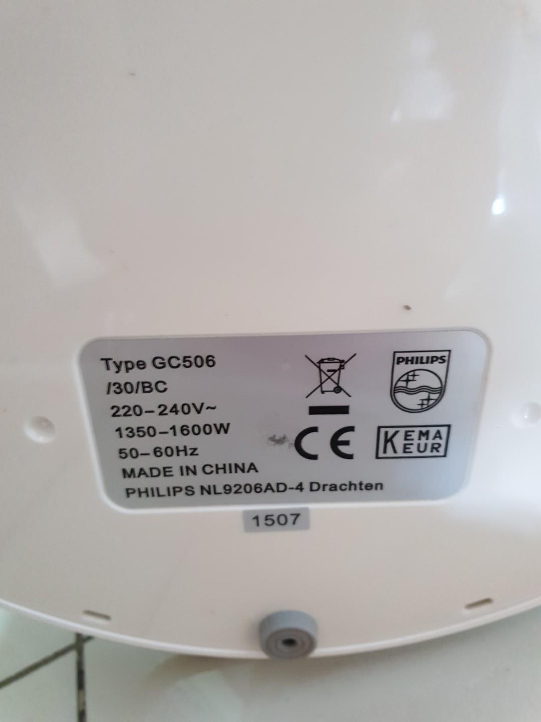 Philips Garment Steamer GC506, TV & Home Appliances, Irons & Steamers on Carousell