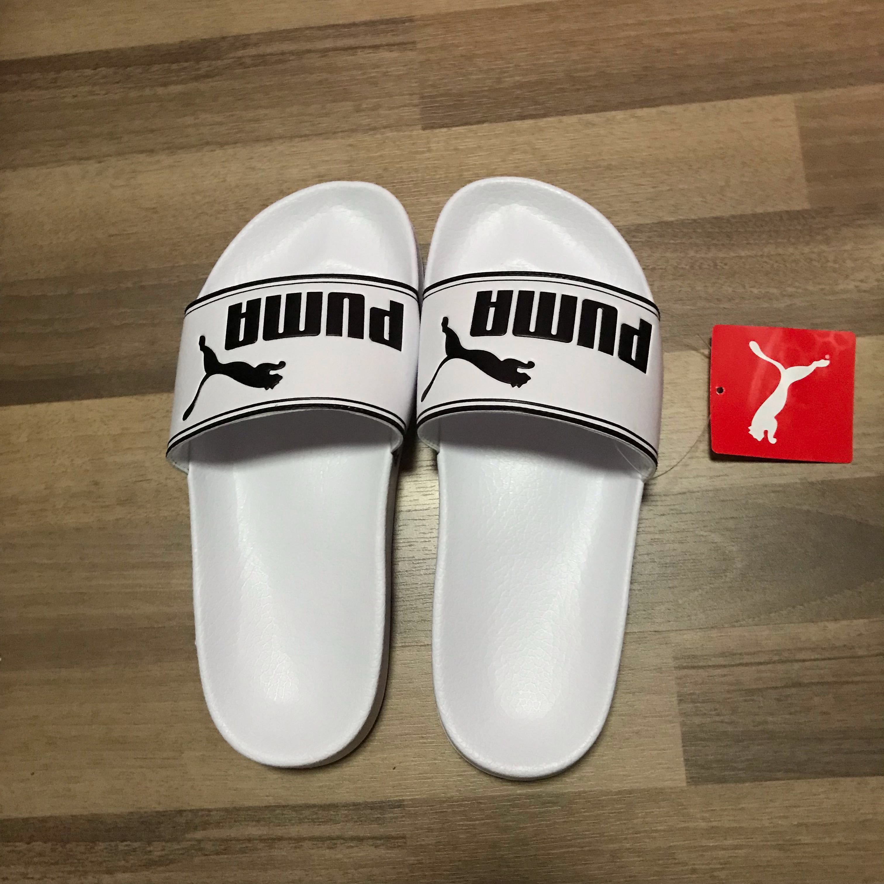 PUMA slides, Women's Fashion, Footwear, Flipflops and Slides on Carousell