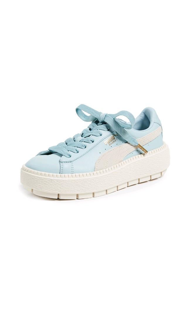 Puma Trace Baby Blue Varsity, Women's Fashion, Footwear, Sneakers on ...