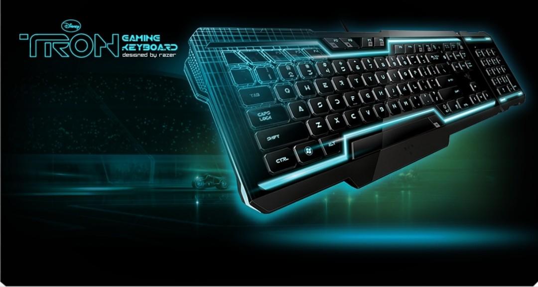 Razor limited edition keyboard (TRON), Computers & Tech, Parts ...