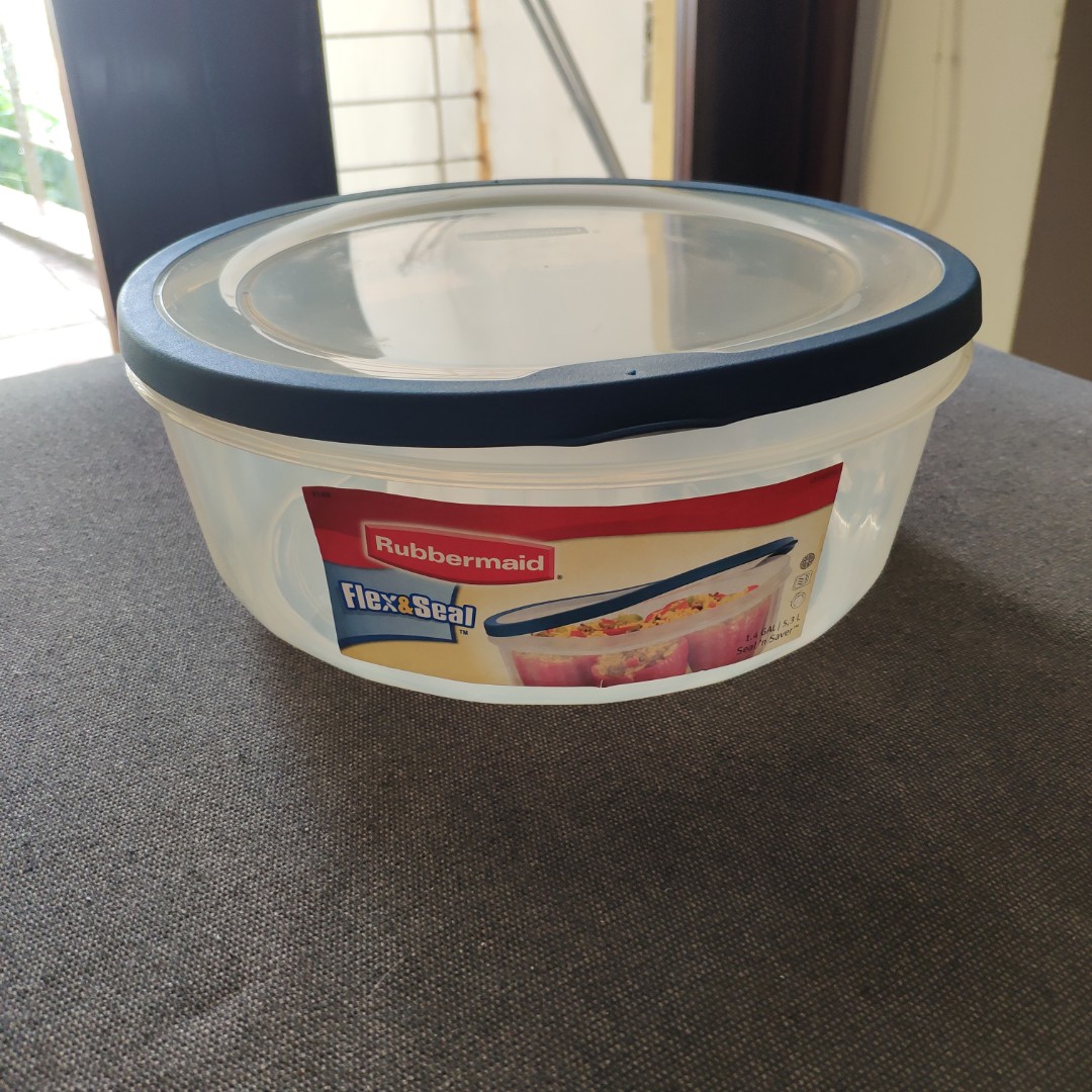Rubbermaid Flex & Seal Round Cake Box 5.3L, Furniture & Home Living ...
