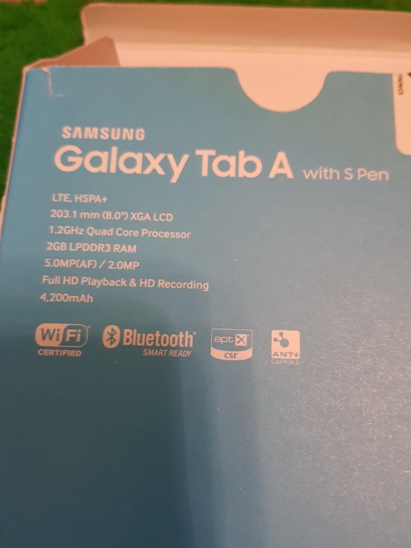 Samsung Galaxy Tab A LTE (SM-P355) with S-pen and case, Mobile Phones ...