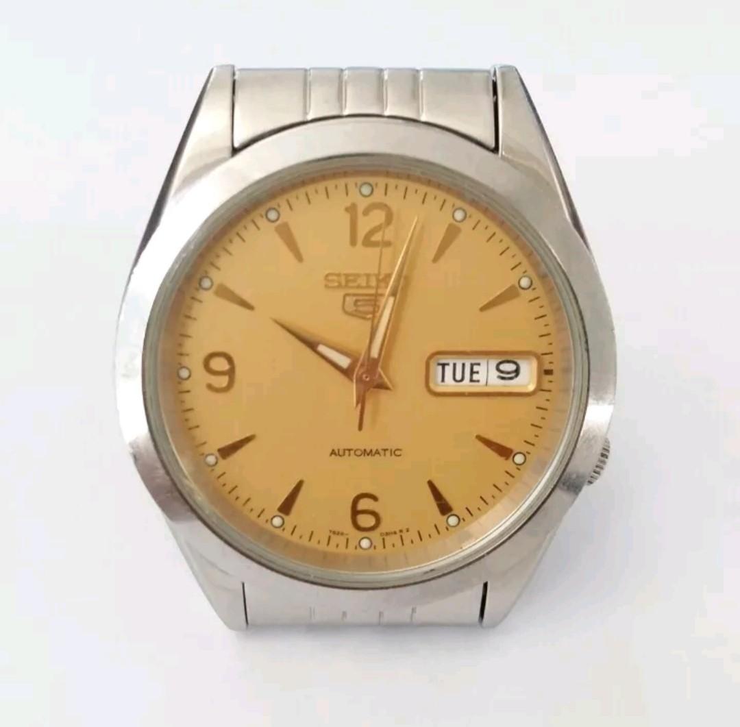 Seiko 5 Military Watch Cream Dial Automatic, Men's Fashion, Watches ...