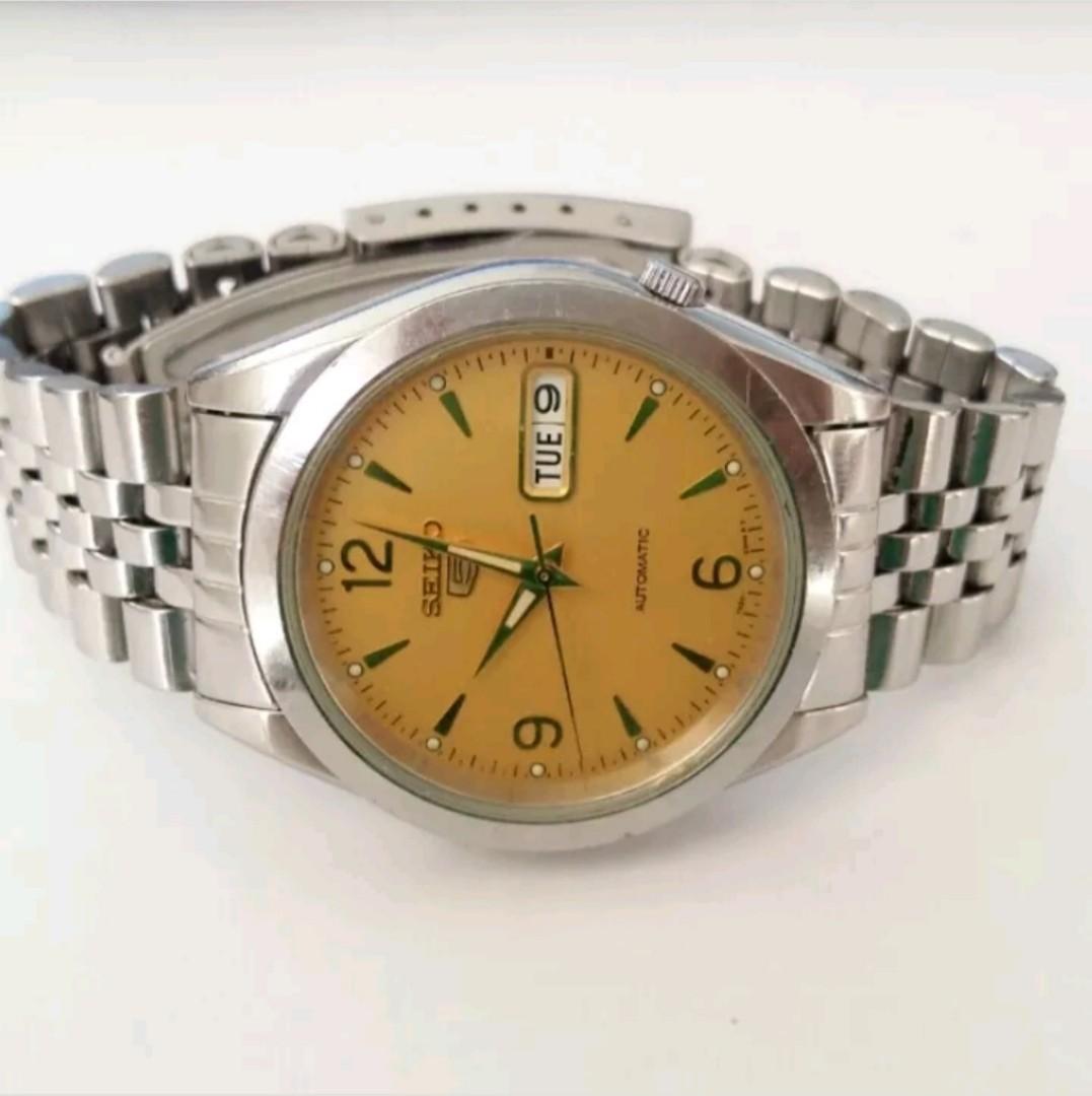 Seiko 5 Military Watch Cream Dial Automatic, Men's Fashion, Watches ...