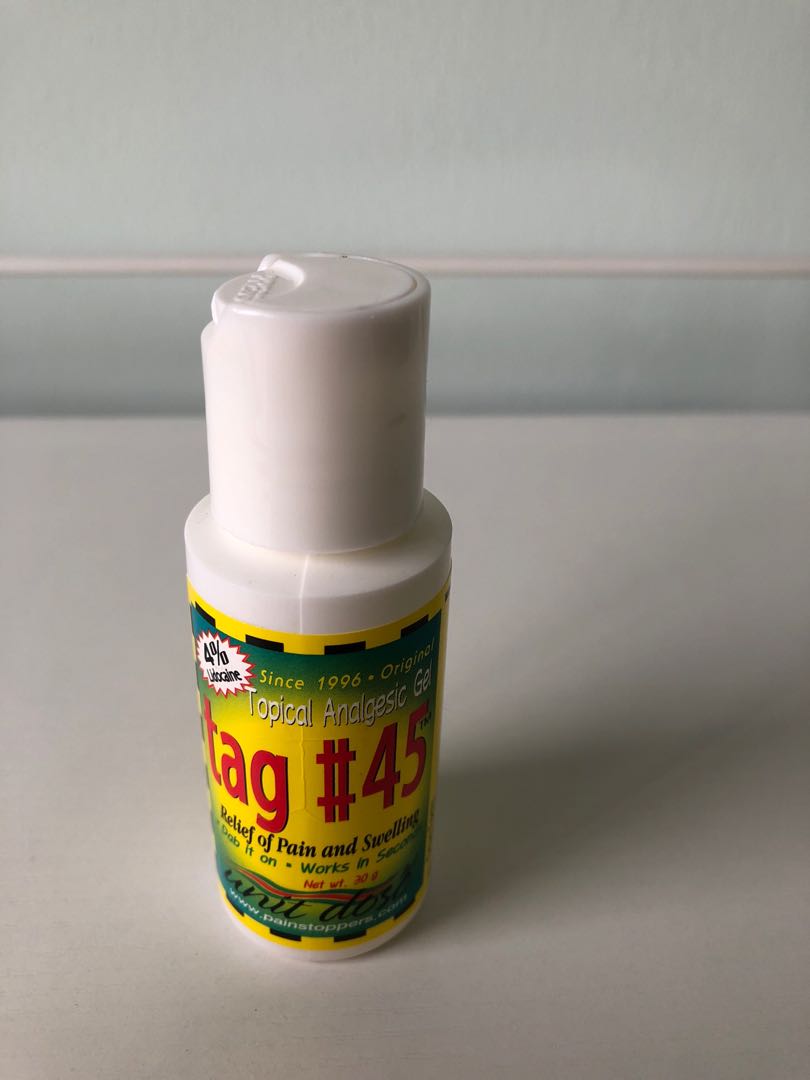 Tag #45 Topical Anesthetic GEL for Numbing Tattooing Piercing Waxing ...