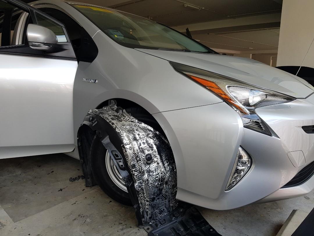 Toyota Prius Front Wheel Arch Soundproofing, Car Accessories, Tyres ...