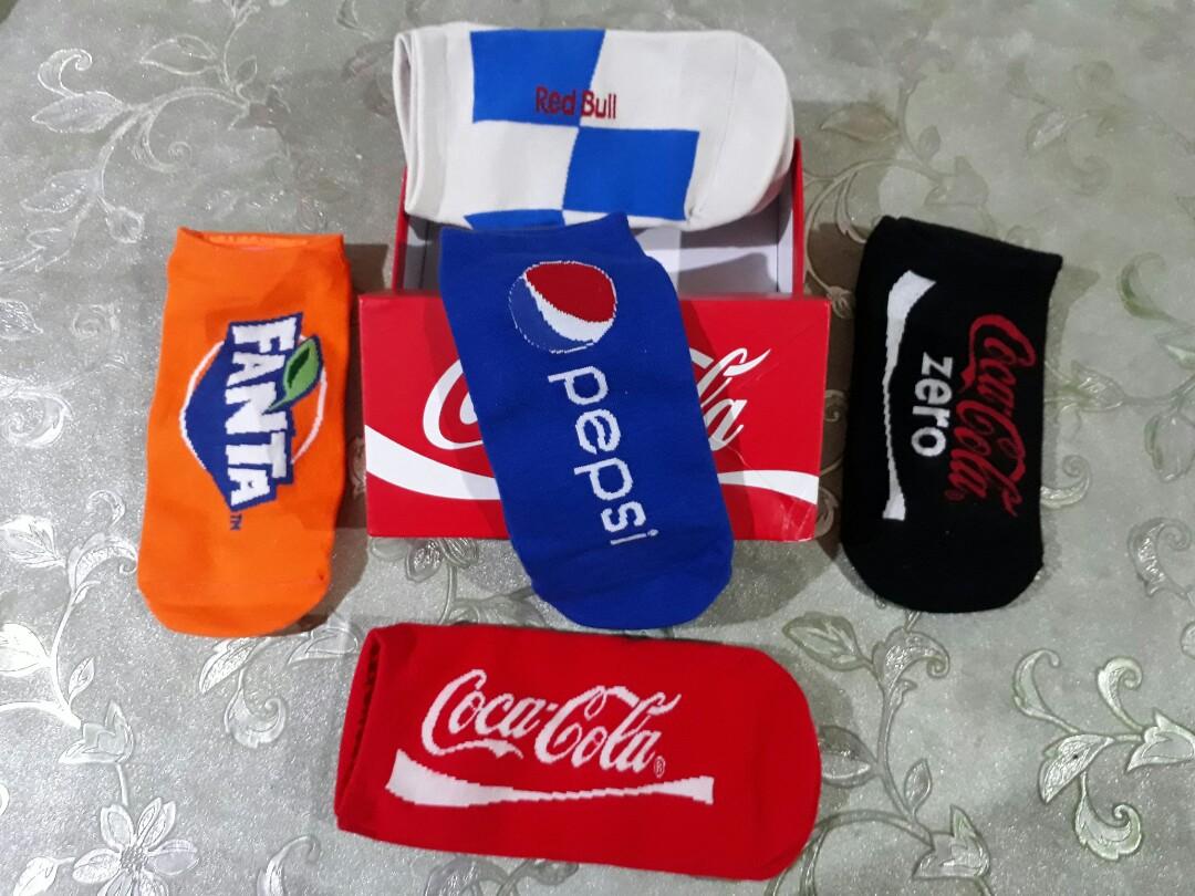 COCA-COLA PEPSI Unisex Iconic Ankle Socks Box Set, Women's Fashion ...