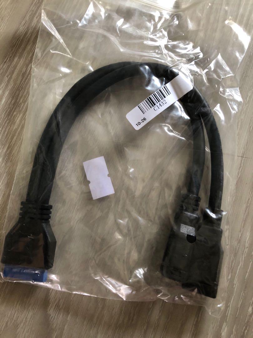 USB 3.0 Motherboard Male Header to Generic USB Female Header, Computers ...