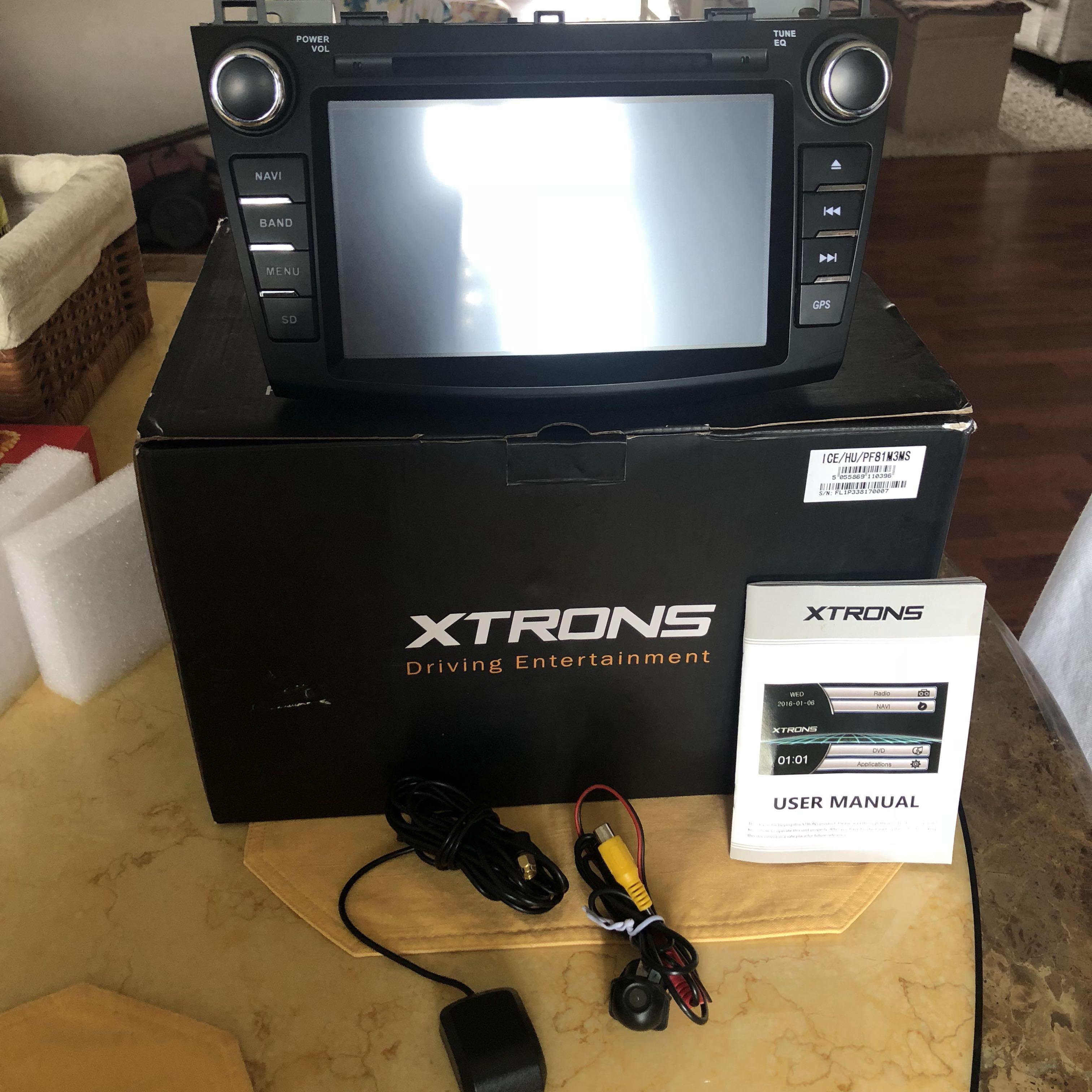 XTRONS 8 inch in dash Head Unit double din Car DVD Player GPS Navigation stereo Radio MP4 CANbus ...