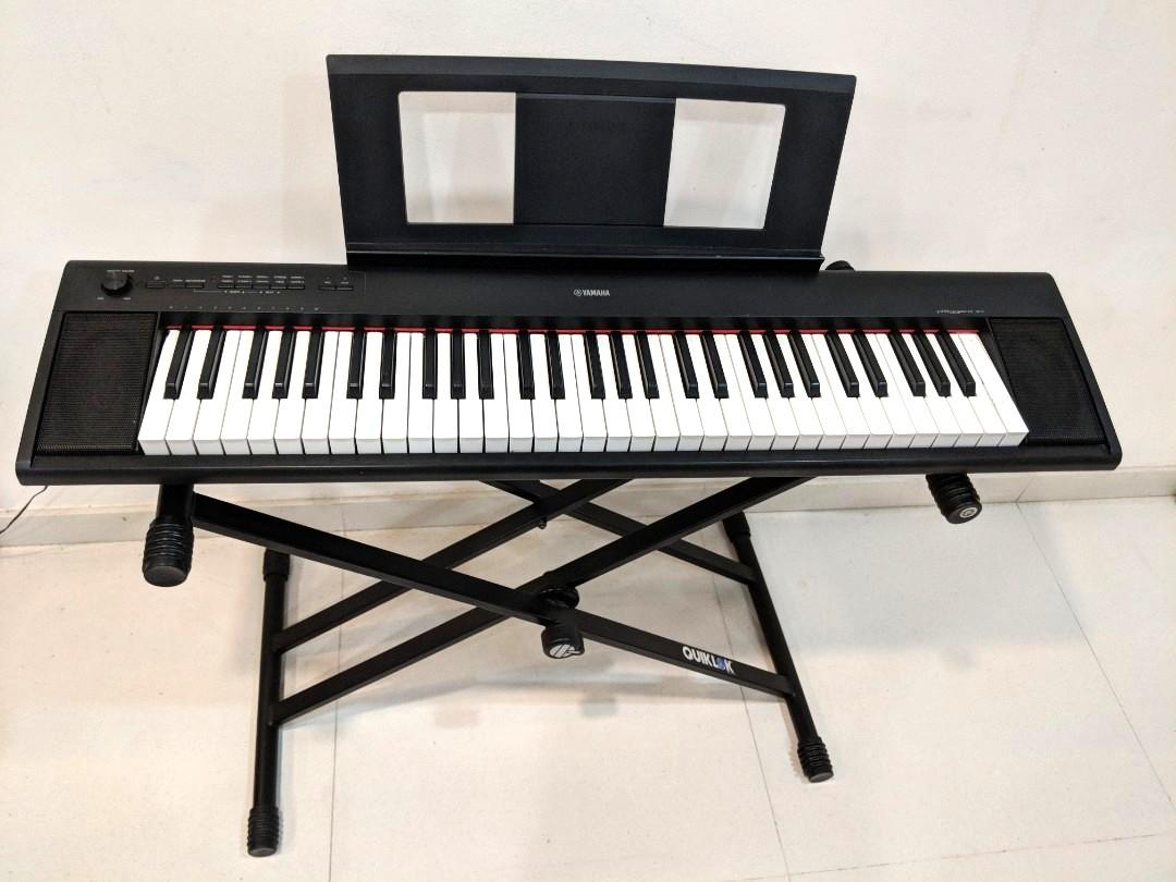 Yamaha keyboard - with adjustable stand and chair, Hobbies & Toys, Music & Media, Musical ...
