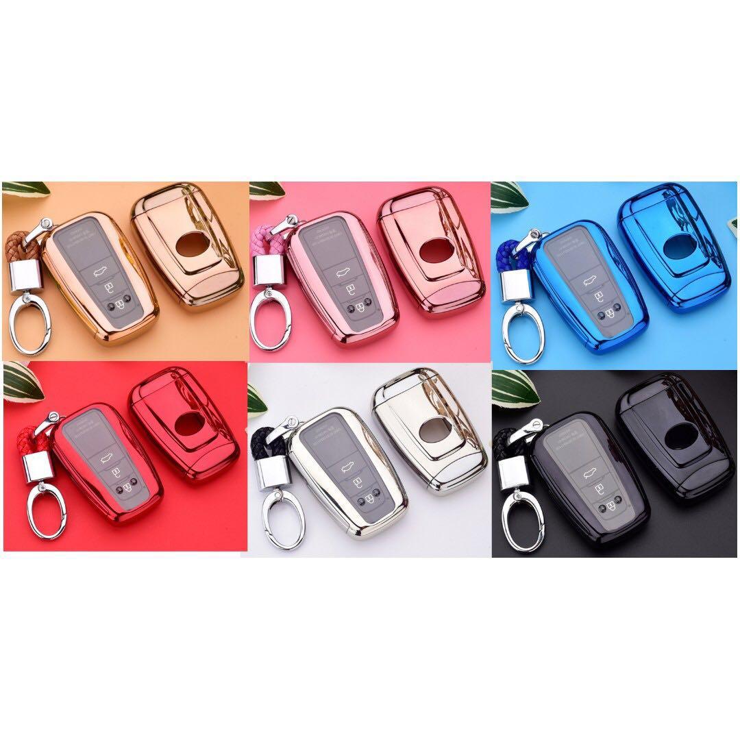 2018 New Car Key Casing with Chain For Toyota CHR Prius 360 Degree ...
