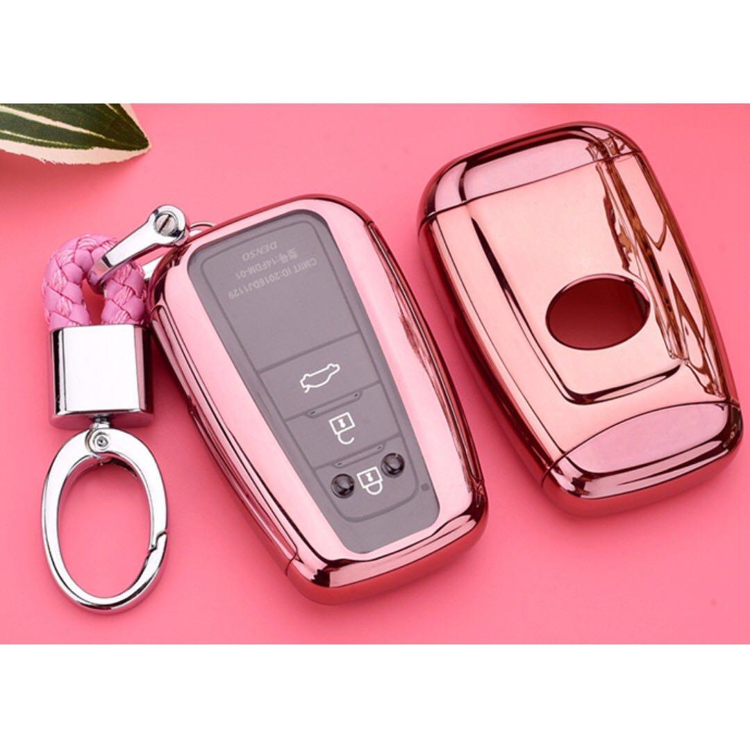 2018 New Car Key Casing with Chain For Toyota CHR Prius 360 Degree ...