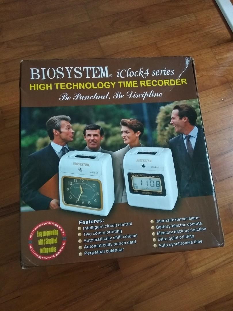 Biosystem Time Card Recorder, Audio, Voice Recorders on Carousell