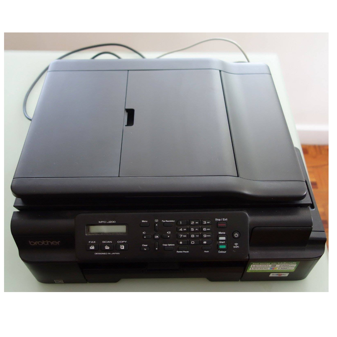 Brother Printer MFC-J200 Print Scan Copy Fax, Computers & Tech ...