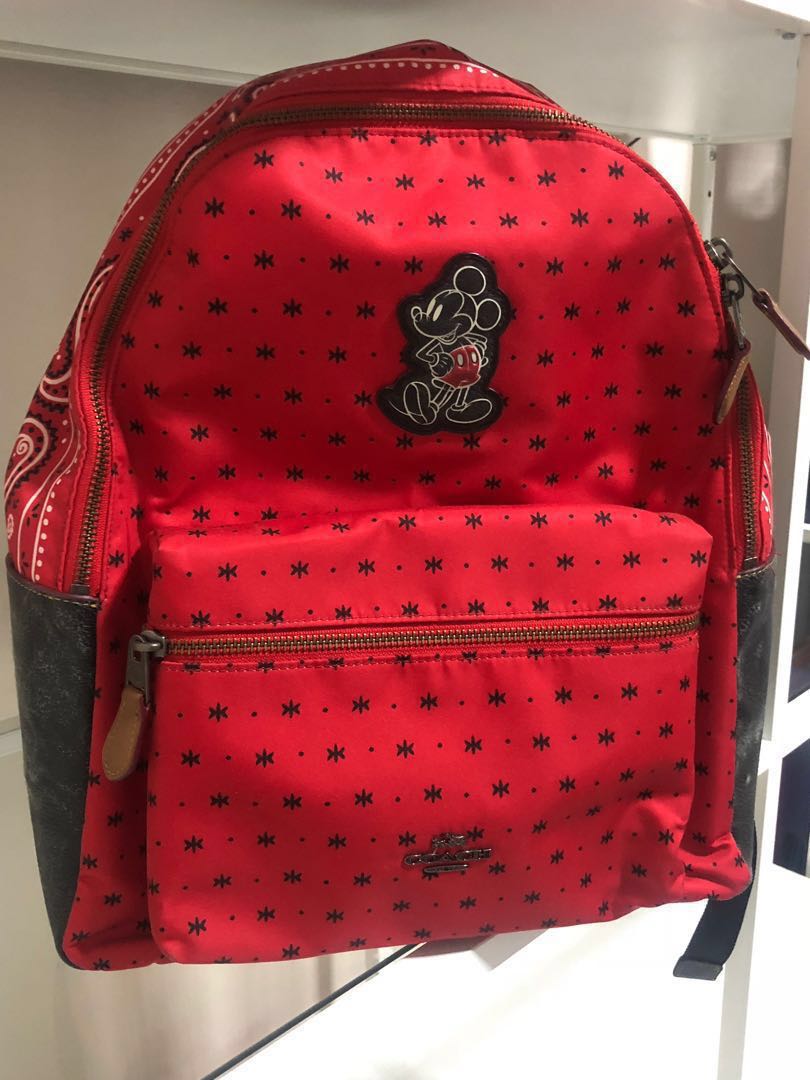 Coach Mickey Backpack , Women's Fashion, Bags & Wallets, Backpacks on ...