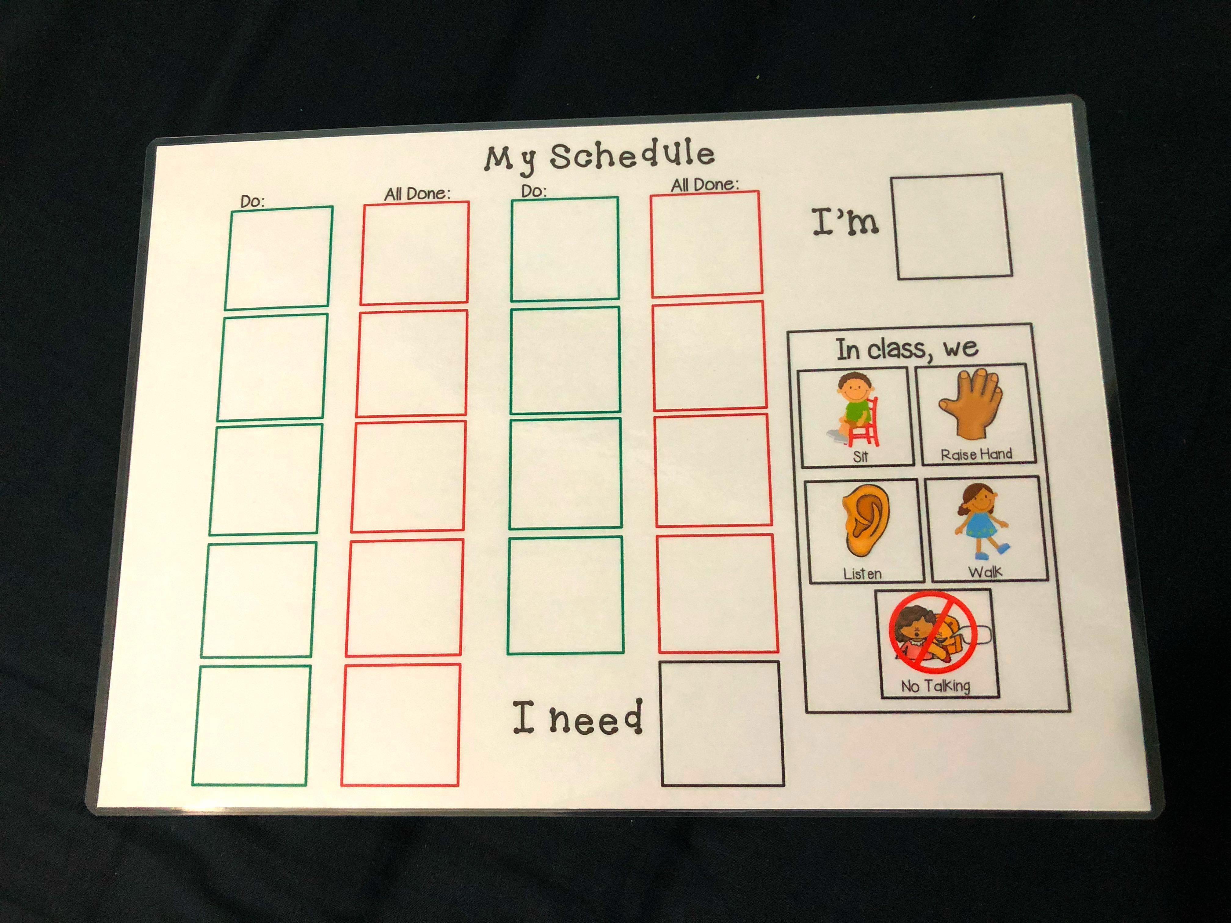 DIY Visual Aid : Schedule at home & school, Hobbies & Toys, Books ...