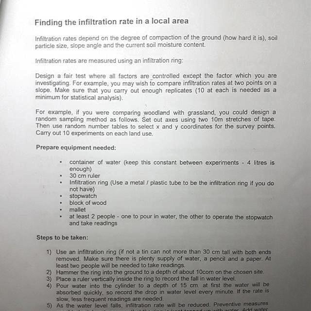 Geography Fieldwork Techniques Notes, Hobbies & Toys, Books & Magazines ...