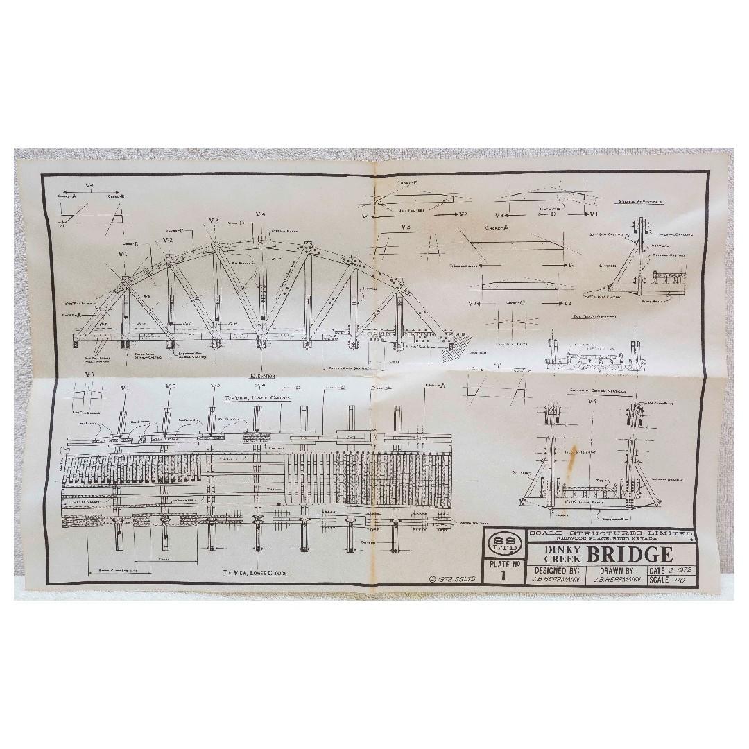 HO Scale Train - Wooden Truss Bridge Model Kit, Hobbies & Toys ...