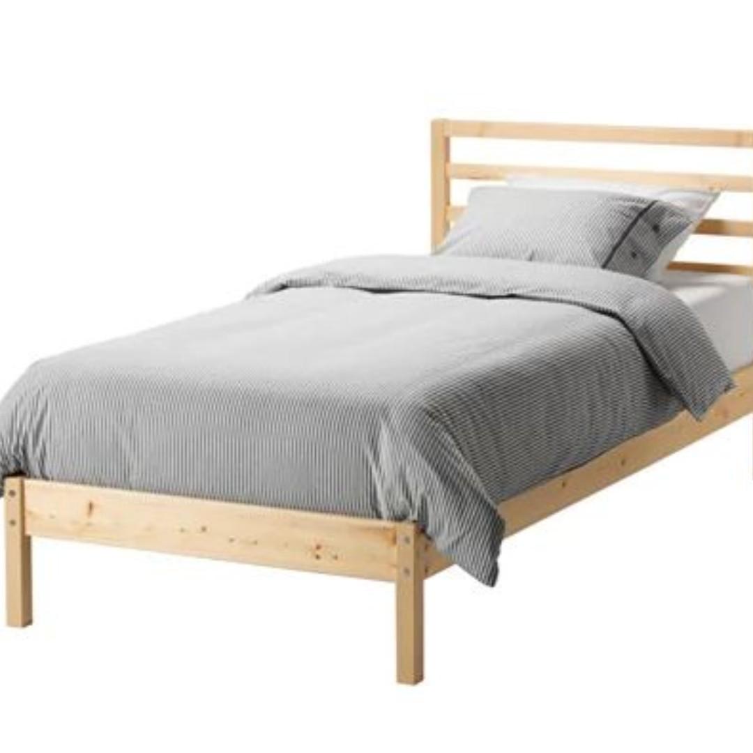 Ikea Single bed frame, Furniture & Home Living, Furniture, Bed Frames & Mattresses on Carousell