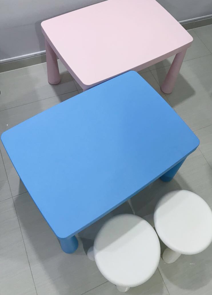 Kids Mammut table (light blue), Babies & Kids, Baby Nursery & Kids ...