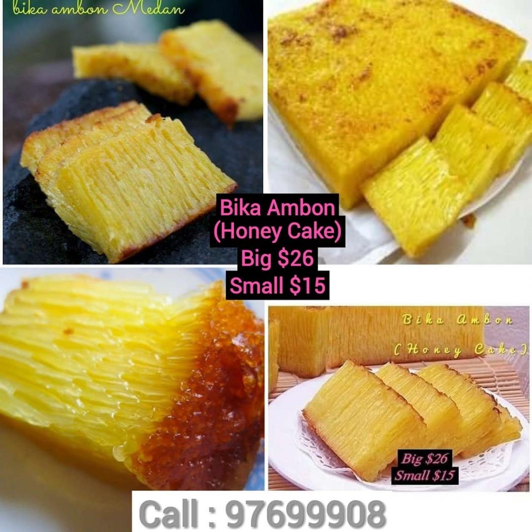 Layers Lamoist Kueh Lapis and Bika Ambon(Honey Cake) - HALAL, Food ...