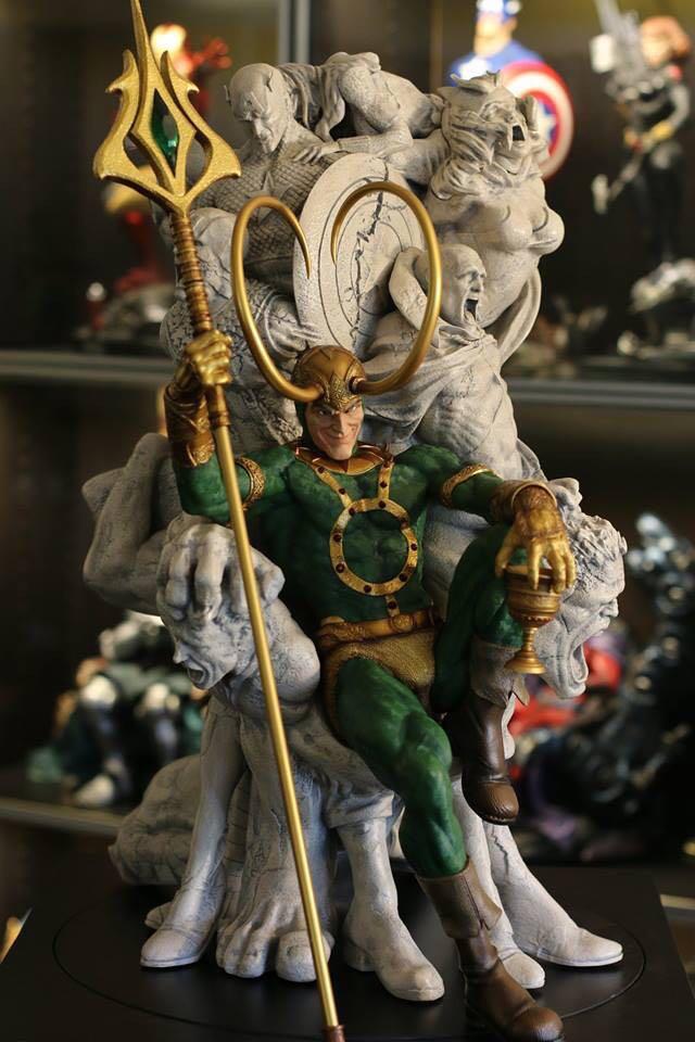 Mad X Loki On Throne Custom 1/4, Hobbies & Toys, Toys & Games on Carousell