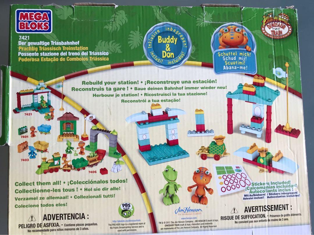Mega Bloks - Dinosaur Triassic Train Station, Hobbies & Toys, Toys ...