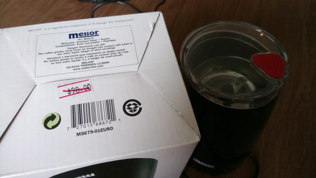 Melior Coffee Bean Grinder, TV & Home Appliances, Kitchen Appliances ...