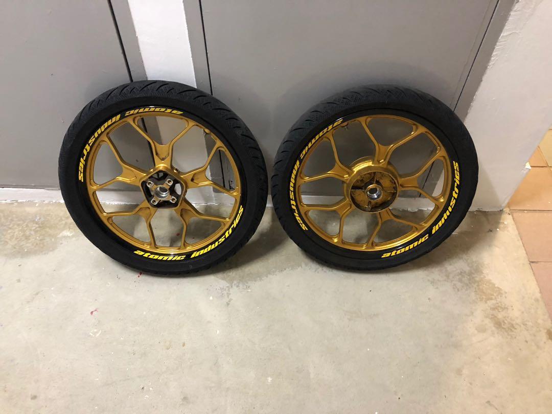 Oversized Rims for Spark, Motorcycles, Motorcycle Accessories on Carousell
