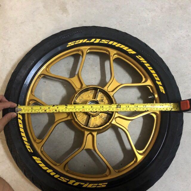 Oversized Rims for Spark, Motorcycles, Motorcycle Accessories on Carousell
