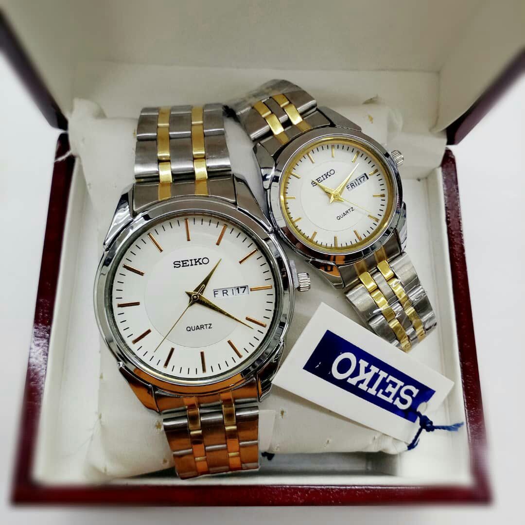 SEIKO Couple Watch Water Resistant, Women's Fashion, Watches ...