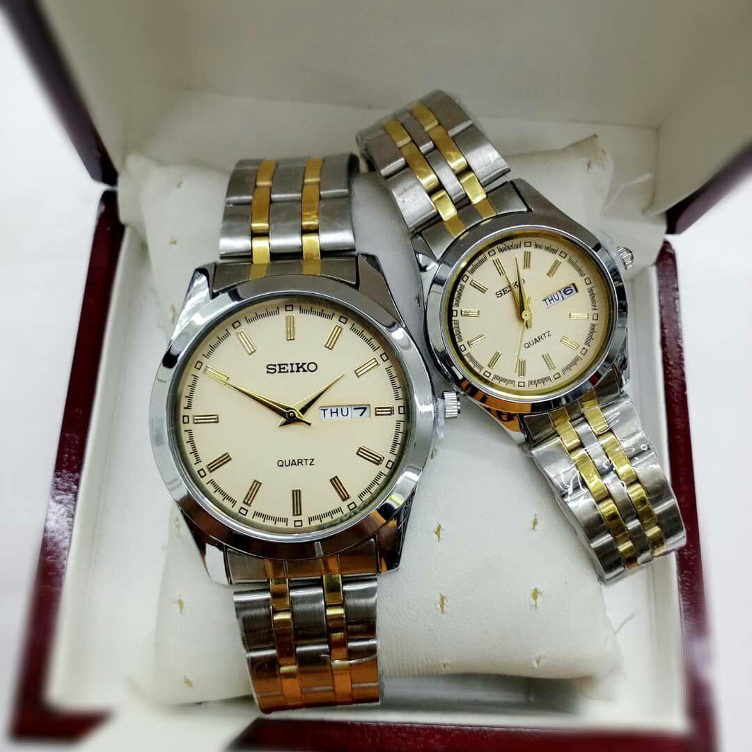 SEIKO Couple Watch Water Resistant, Women's Fashion, Watches ...