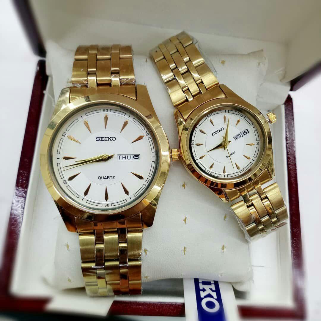 SEIKO Couple Watch Water Resistant, Women's Fashion, Watches ...
