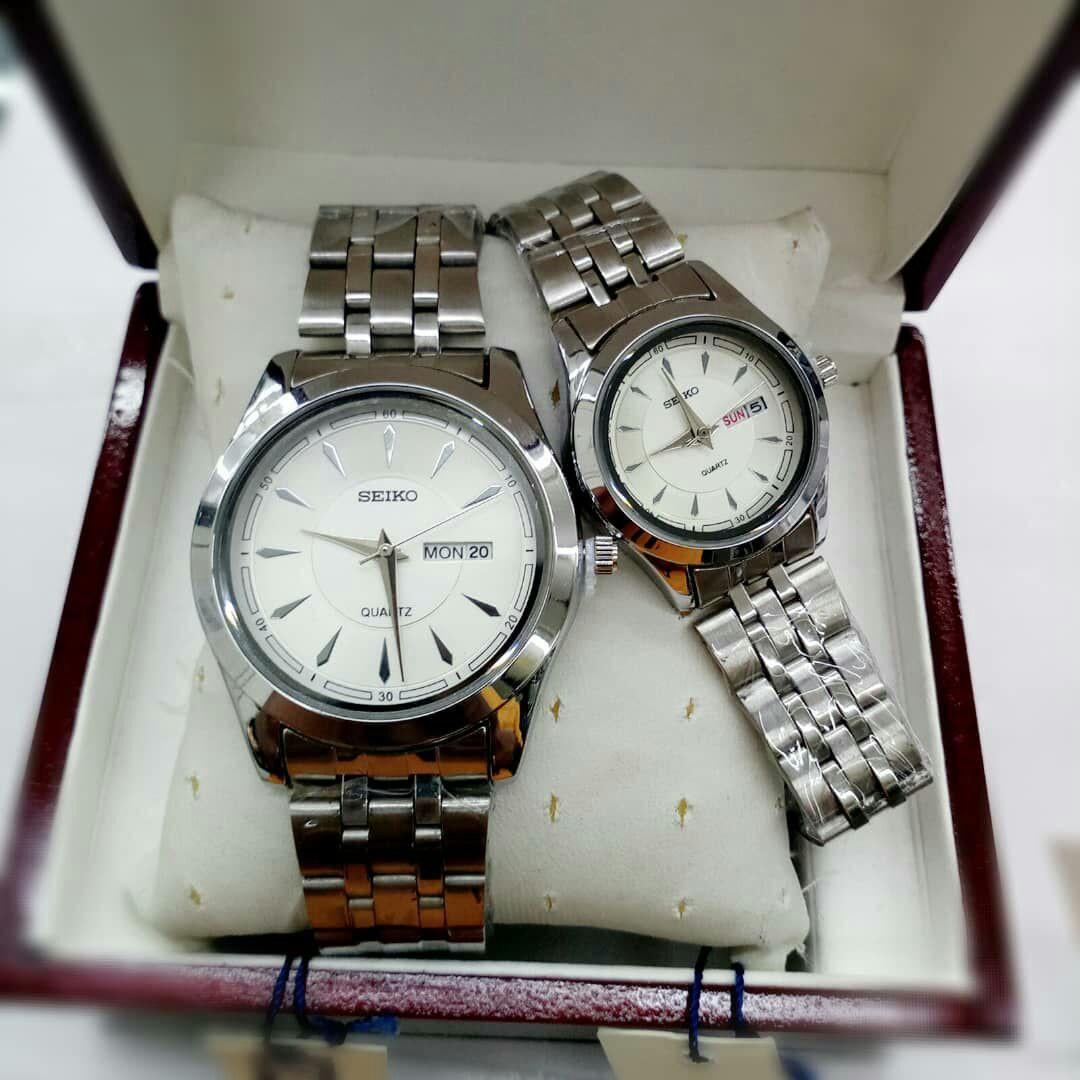 SEIKO Couple Watch Water Resistant, Women's Fashion, Watches ...