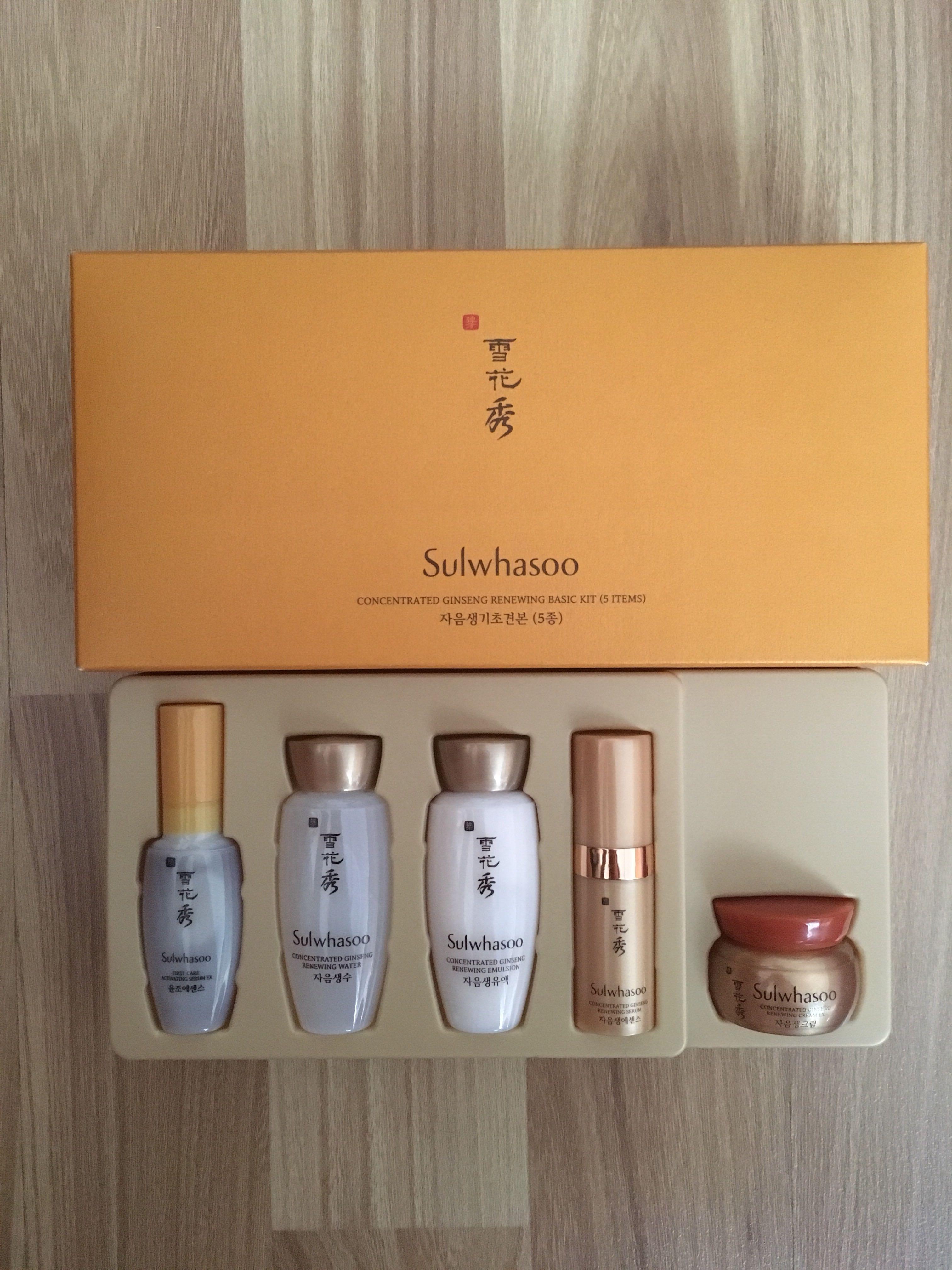 Sulwhasoo Concentrated Ginseng Renewing Basic Kit (5 items), Health ...