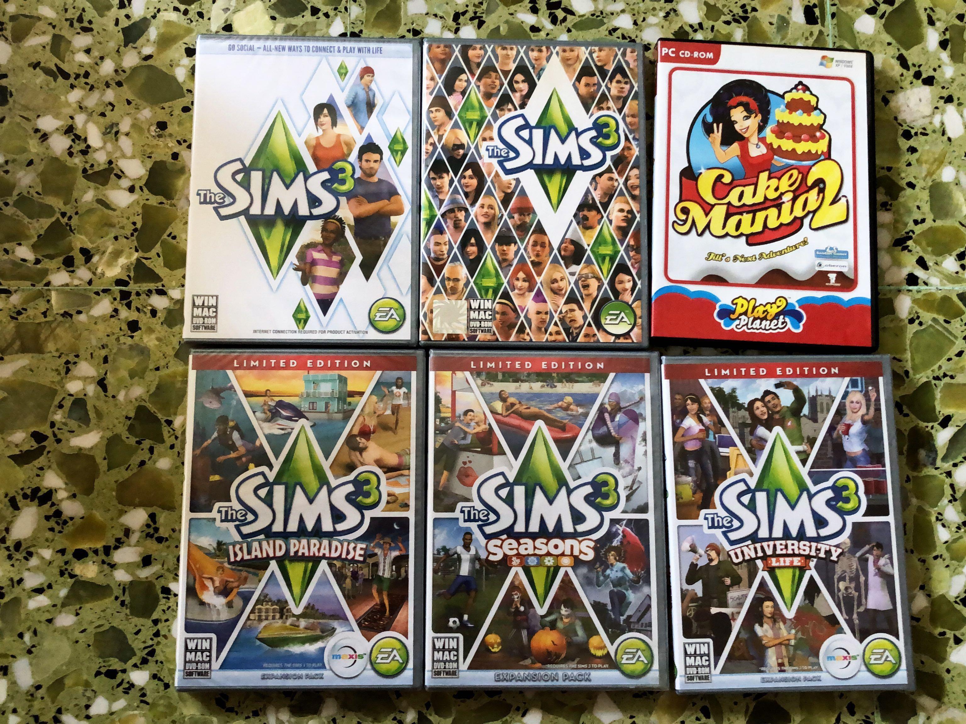 The SIMS 3 & Cake Mania 2 (6 for $60), Video Gaming, Gaming Accessories ...