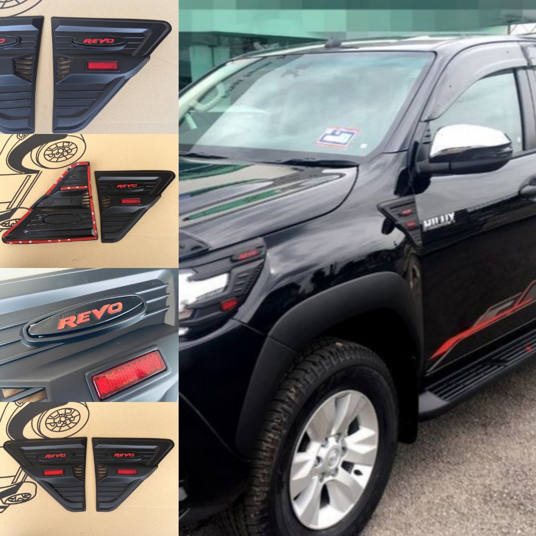 Toyota hilux revo side vent black, Auto Accessories on Carousell