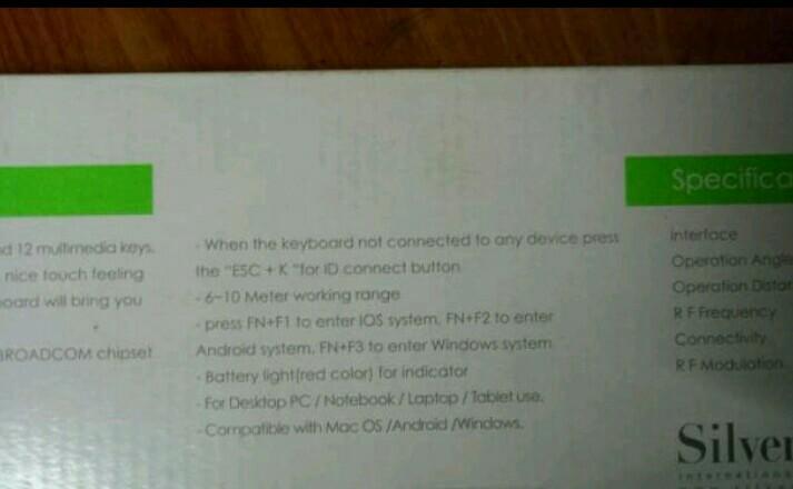 Ultraslim Wireless Bluetooth Silvertech Keyboard, Computers & Tech ...