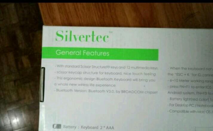 Ultraslim Wireless Bluetooth Silvertech Keyboard, Computers & Tech ...