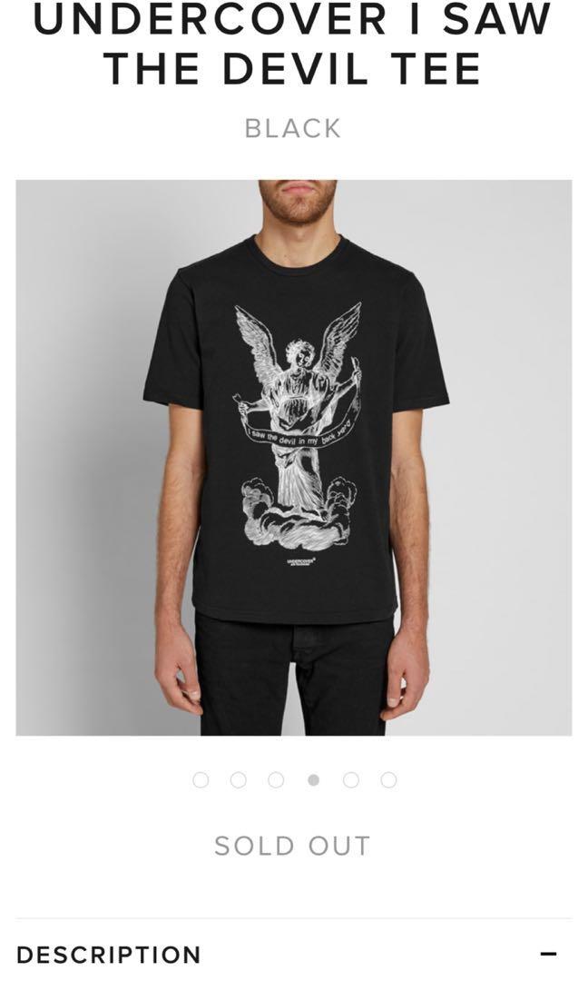 Undercover “I saw the devil” tee, Men's Fashion, Tops & Sets, Tshirts & Polo Shirts on Carousell