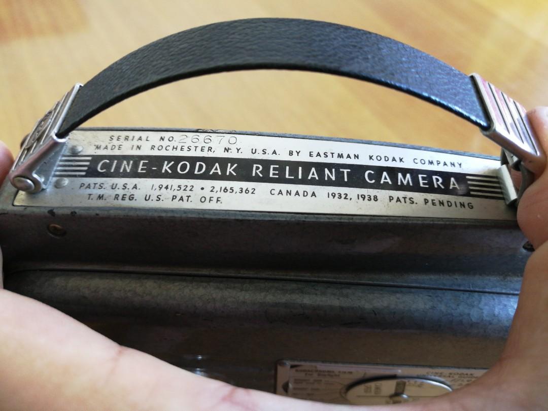 1960s Cine-Kodak Reliant 8 MM Movie Camera, 攝影器材, 攝錄機 - Carousell