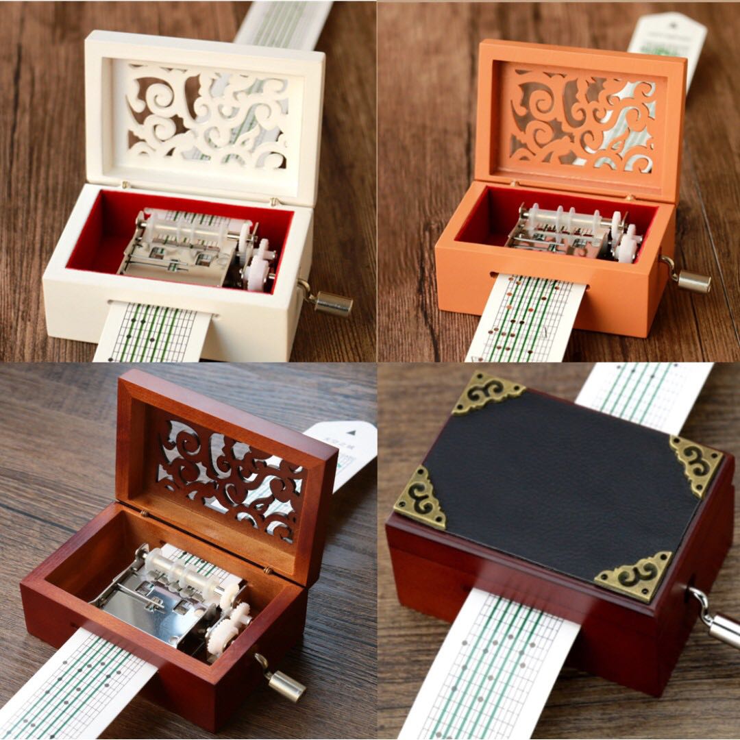 PO Choose your music and engraving music box, Hobbies & Toys, Music ...