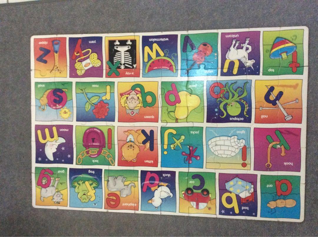 Giant Alphabet Floor Puzzle, Babies & Kids, Infant Playtime on Carousell