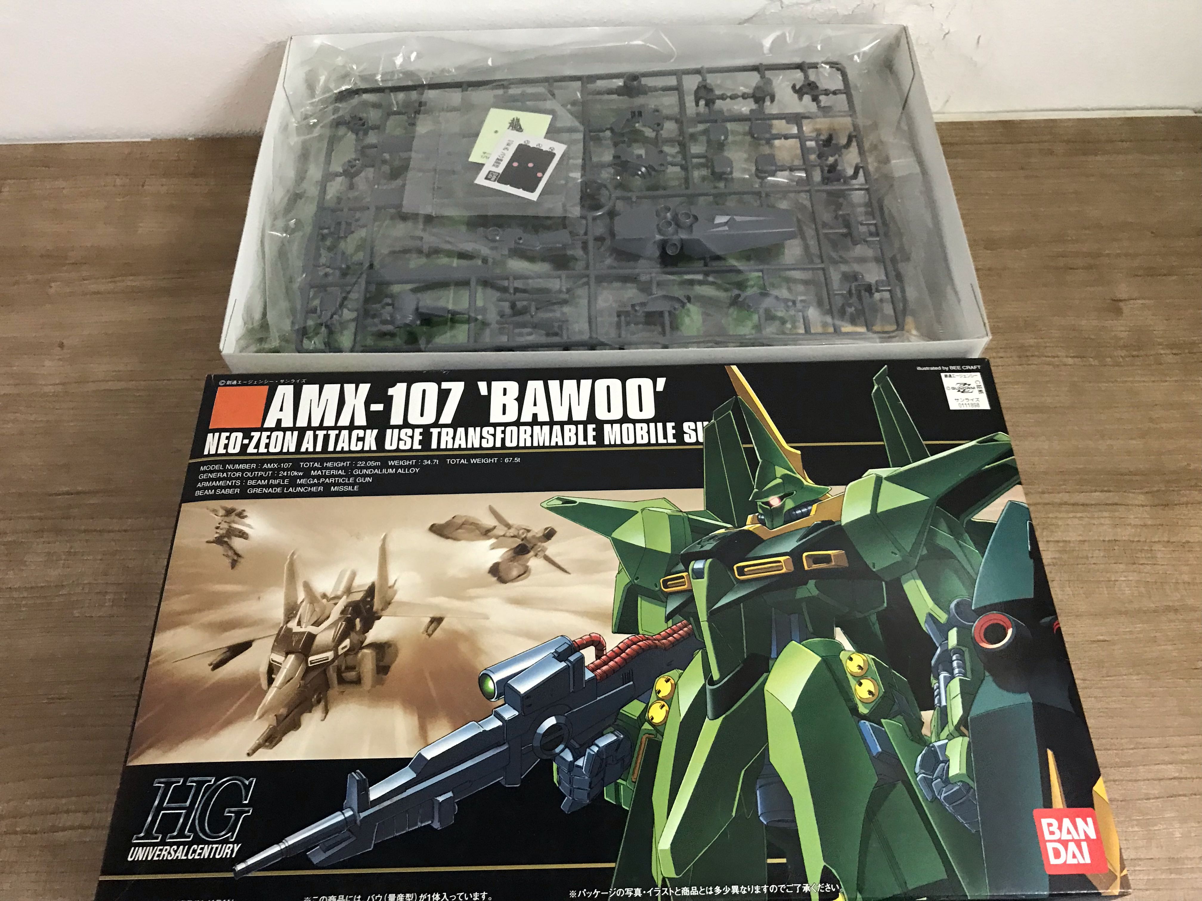 HGUC 031 高達模型 AMX-107 BAW00, 興趣及遊戲, 玩具 & 遊戲類 - Carousell