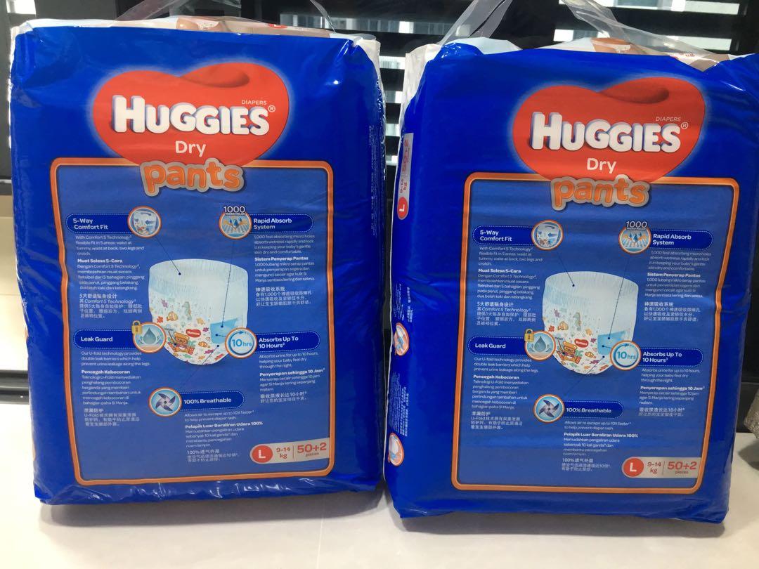 Huggies Pull Up Pants (L), Babies & Kids, Bathing & Changing, Diapers ...