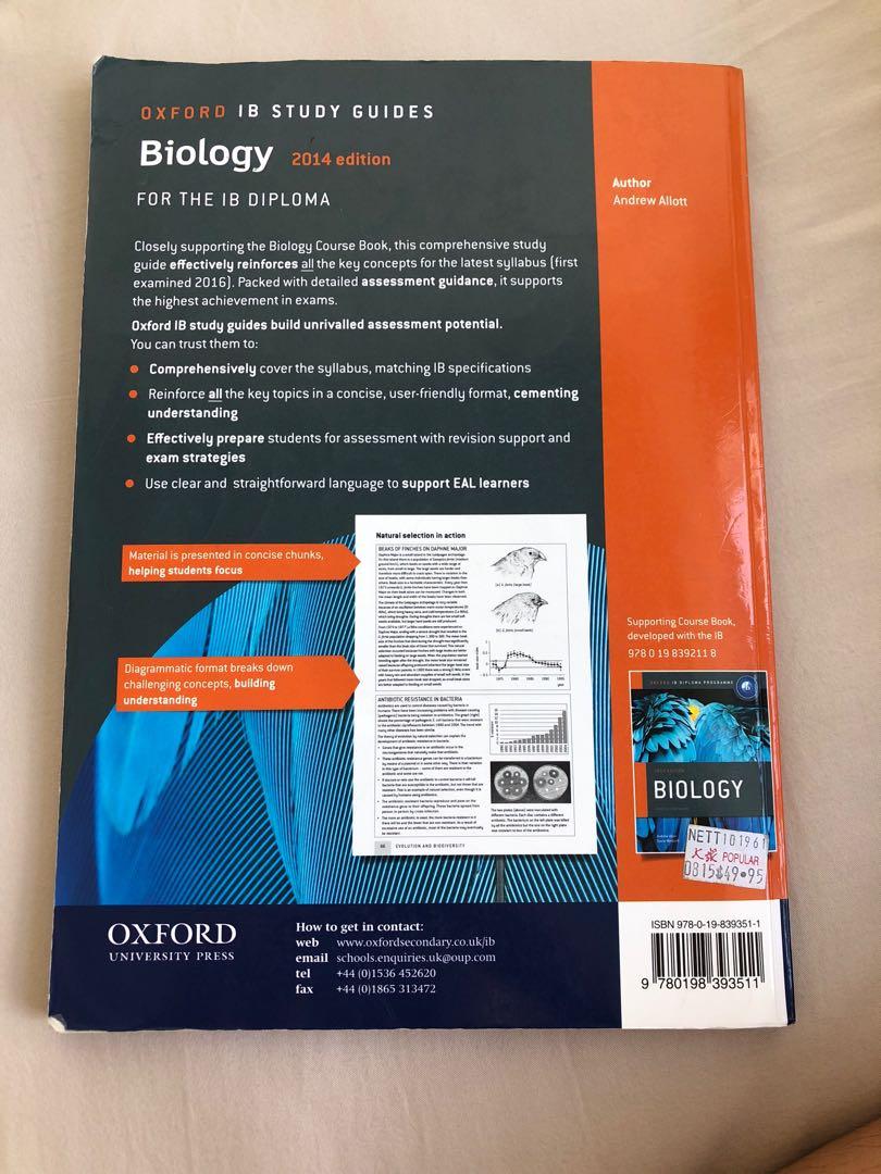 IB Biology Oxford Study Guide, Hobbies & Toys, Books & Magazines ...
