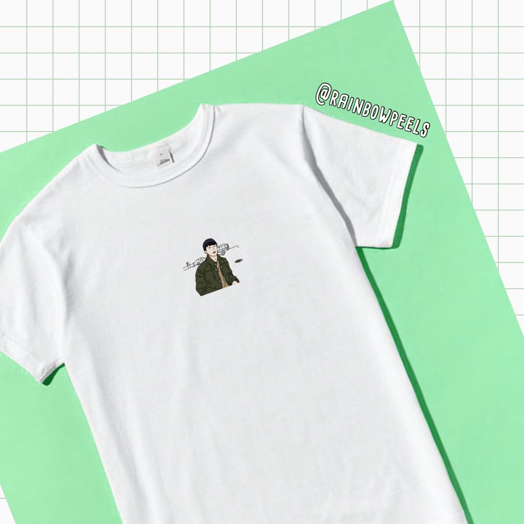 PO | korean oppa green jacket tumblr tee ulzzang tshirt, Women's ...